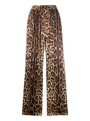 Dolce & Gabbana Leopard-print Trousers - Neutrals