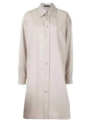 Kwaidan Editions Oversized Shirt Dress - Neutrals
