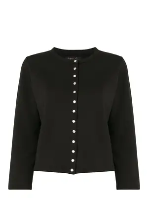 AGNÈS B. Le Petit Snap Cardigan - Black
