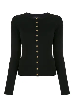 AGNÈS B. Snapy Snap Cardigan - Black
