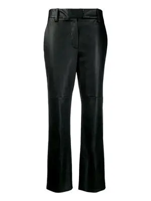 Brunello Cucinelli Cropped Straight Leg Trousers - Black