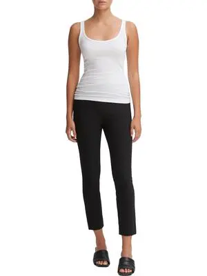 Vince Bobbi High-rise Stitch-seam Ponte Legging - Black