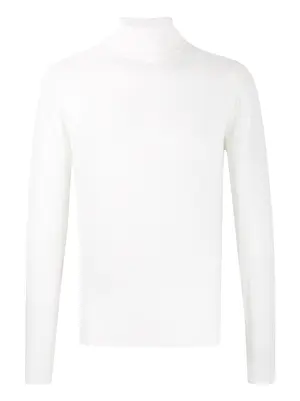 John Smedley John Smedley Cherwell Turtleneck Top White