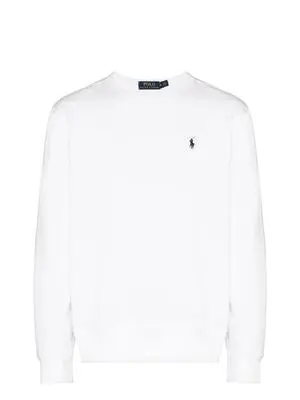Polo Ralph Lauren Embroidered Logo Sweatshirt - White