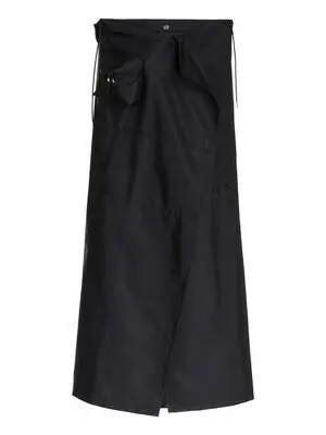 PRADA Prada Draped Gabardine Raincoat