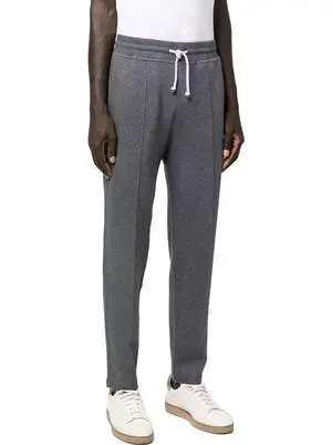 Brunello Cucinelli Drawstring-waist Track Pants Grey