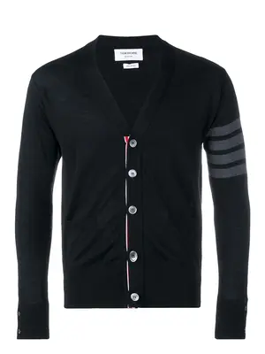 Thom Browne Thom Browne Fine Merino Wool Cardigan Black