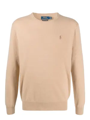 POLO RALPH LAUREN Embroidered Logo Cashmere Pullover