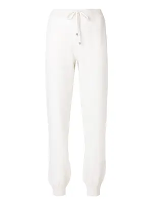 BARRIE Cashmere Jogger Trousers - White