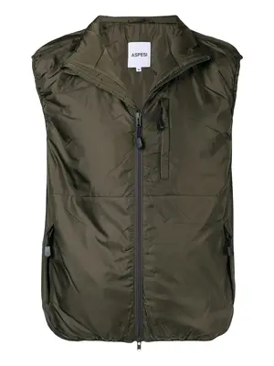 Aspesi Padded Gilet - Green