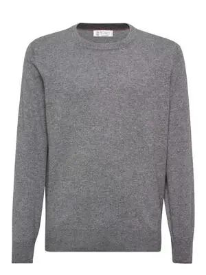 Brunello Cucinelli Crew-neck Cashmere Jumper - Grey