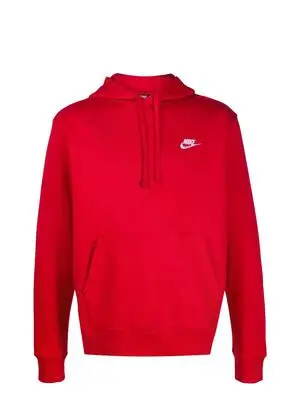 Nike Embroidered Logo Hoodie - Red