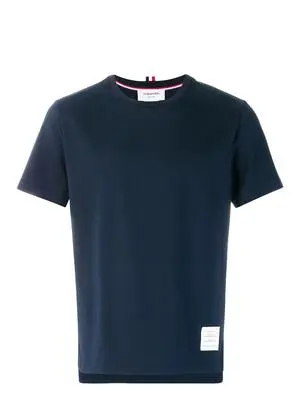 Thom Browne Side Slit Relaxed Short-sleeve Tee - Blue