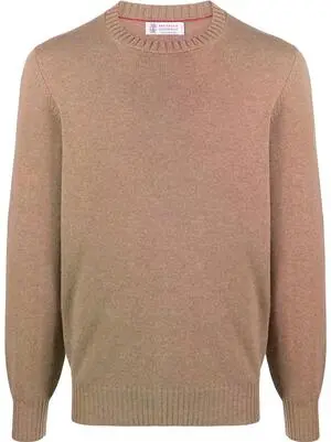 Brunello Cucinelli Knitted Cashmere Jumper - Brown