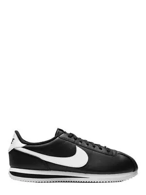 Nike Cortez Basic Leather Sneakers - Black