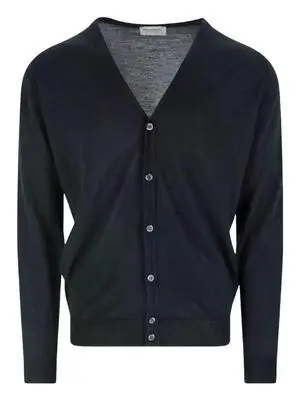 John Smedley V-neck Cardigan - Black
