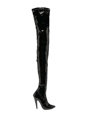 SAINT LAURENT 115mm Aylah Over-The-Knee Boots
