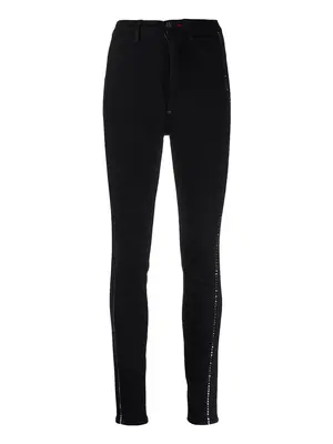 Philipp Plein High-waisted Skinny Jeans - Black