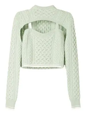 ROSIE ASSOULIN Cut-Out Cropped Jumper