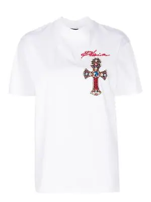 PHILIPP PLEIN Crystal-Embellished Logo T-Shirt