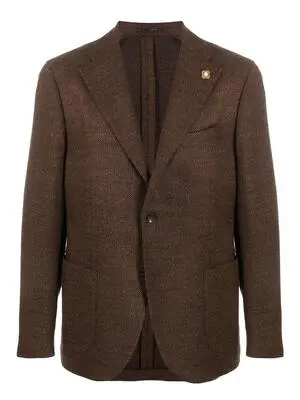 LARDINI Lardini Single-Breasted Wool Blazer