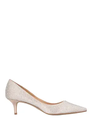 Badgley Mischka Frenchie Embellished Pumps Silver