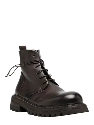 Marsèll Carrrucola Leather Combat Boots - Brown