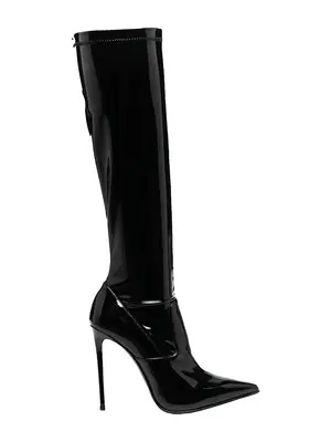 LE SILLA Eva 120mm Vinyl Boots - Black