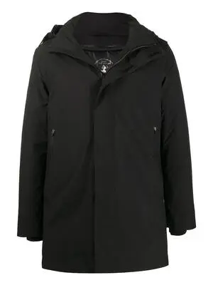 SAVE THE DUCK Logo Patch Coat - Black