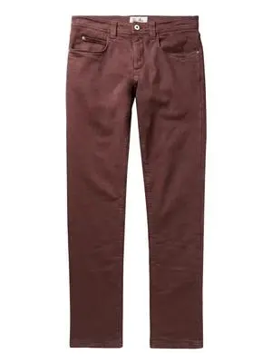 Loro Piana Slim-fit Denim Jeans - Burgundy