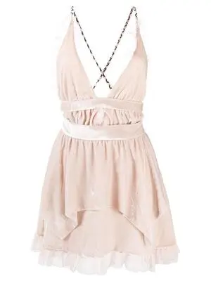 Philosophy Di Lorenzo Serafini Ruffled Flared Dress - Pink