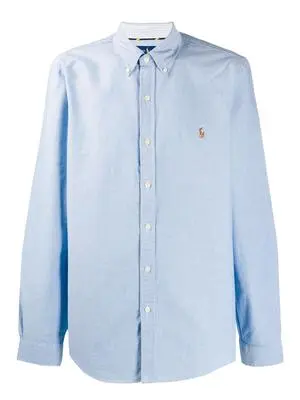 Polo Ralph Lauren Logo Long-sleeve Shirt - Blue