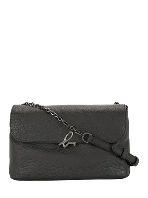 AGNÈS B. Logo Plaque Cross-body Bag - Black
