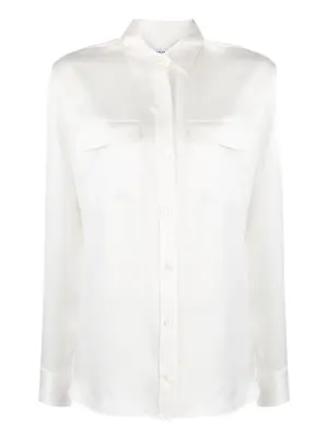 Equipment Signature Silk Shirt - White
