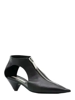 Stella McCartney Cut-out Zip Ankle Pumps - Black