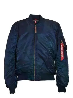 Alpha Industries Classic Zipped Bomber Jacket - Blue
