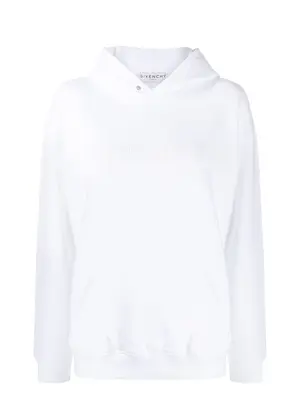 Givenchy Logo Print Hoodie - White