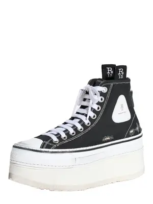 R13 Platform High Top Sneakers - Black
