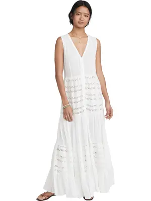 Playa Lucila Eyelet Maxi Dress One-color