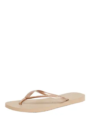 Havaianas Rose Gold Slim Flip Flops Rose Gold