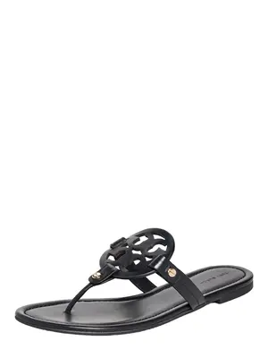 Tory Burch Miller Thong Sandals Black