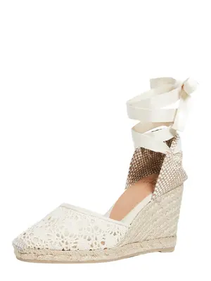 CastaÑer Carina Wedge Espadrilles Crudo