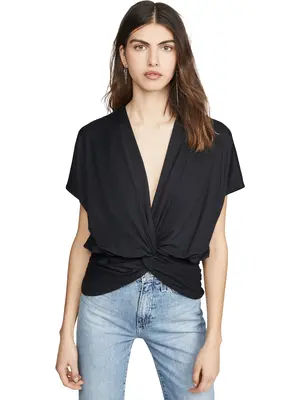 SUSANA MONACO Susana Monaco Twist Front Dolman Top
