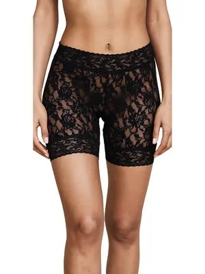 Hanky Panky Lace Bike Shorts - Black