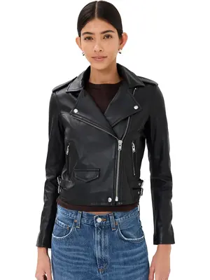 IRO PARIS Ashville Leather Jacket - Black