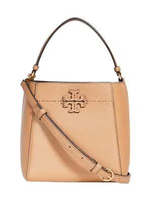 Tory Burch Small Mcgraw Bucket Bag - Tiramisu