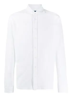 BARBA NAPOLI Buttoned Cotton Shirt - White