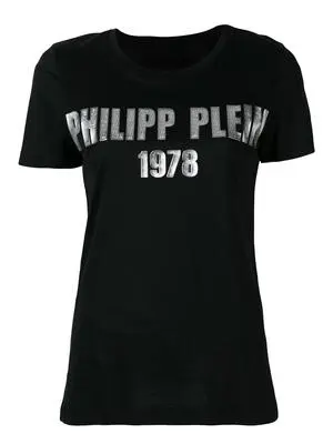 Philipp Plein Metallic 1978 Logo T-shirt - Black