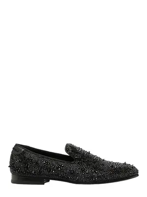 Philipp Plein Crystal-accented Moccasins - Black