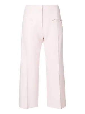 Carven Wide Leg Cropped Pants - Pink